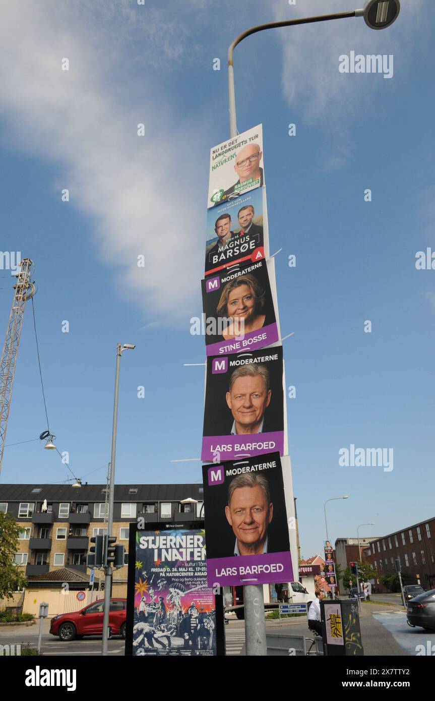 Cpenhagen/ Denmark/20 MAY 2024/ EU parliamentary elections poster from ...
