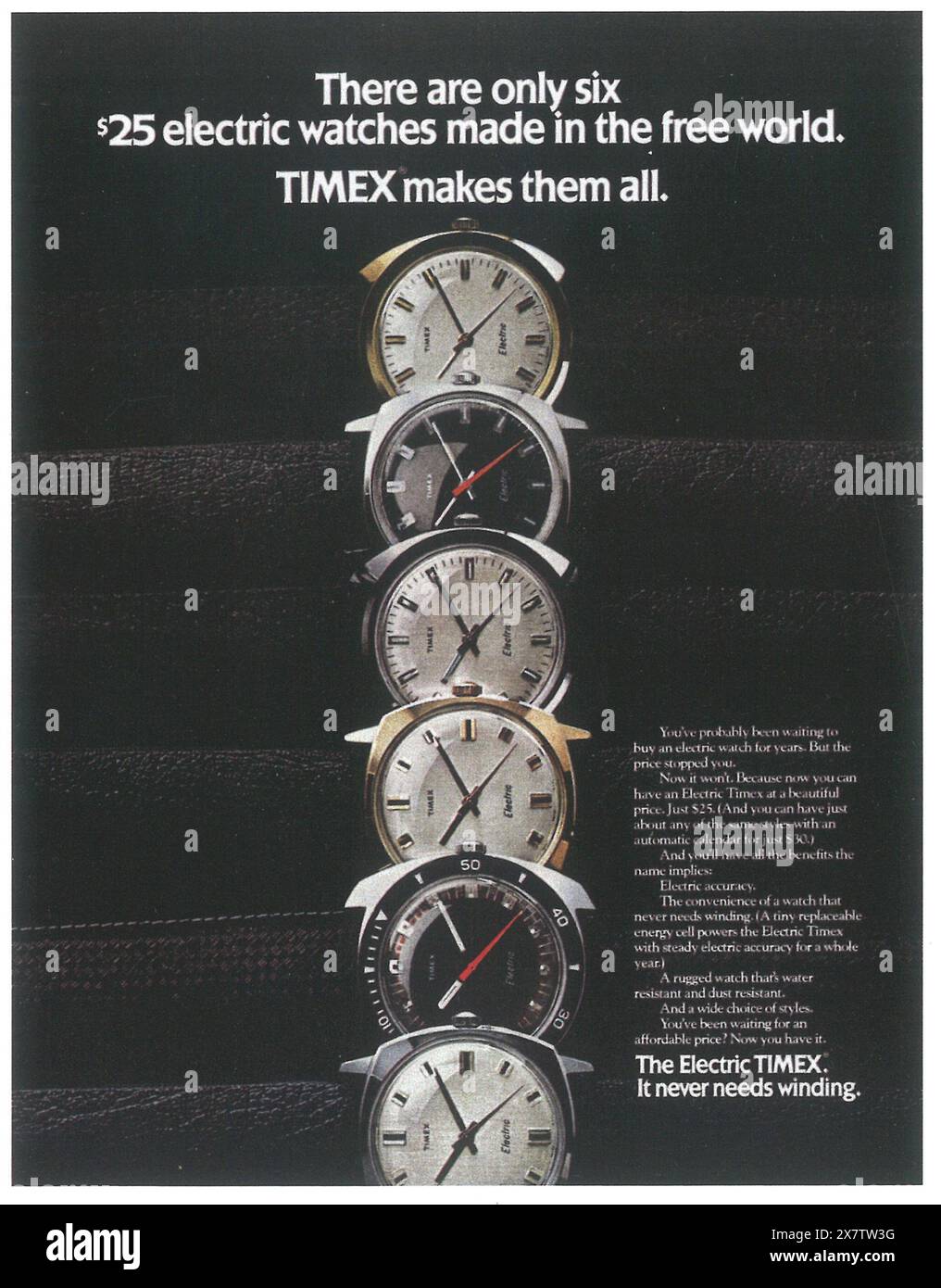 1971 Timex Electric Watches ad Stock Photo - Alamy
