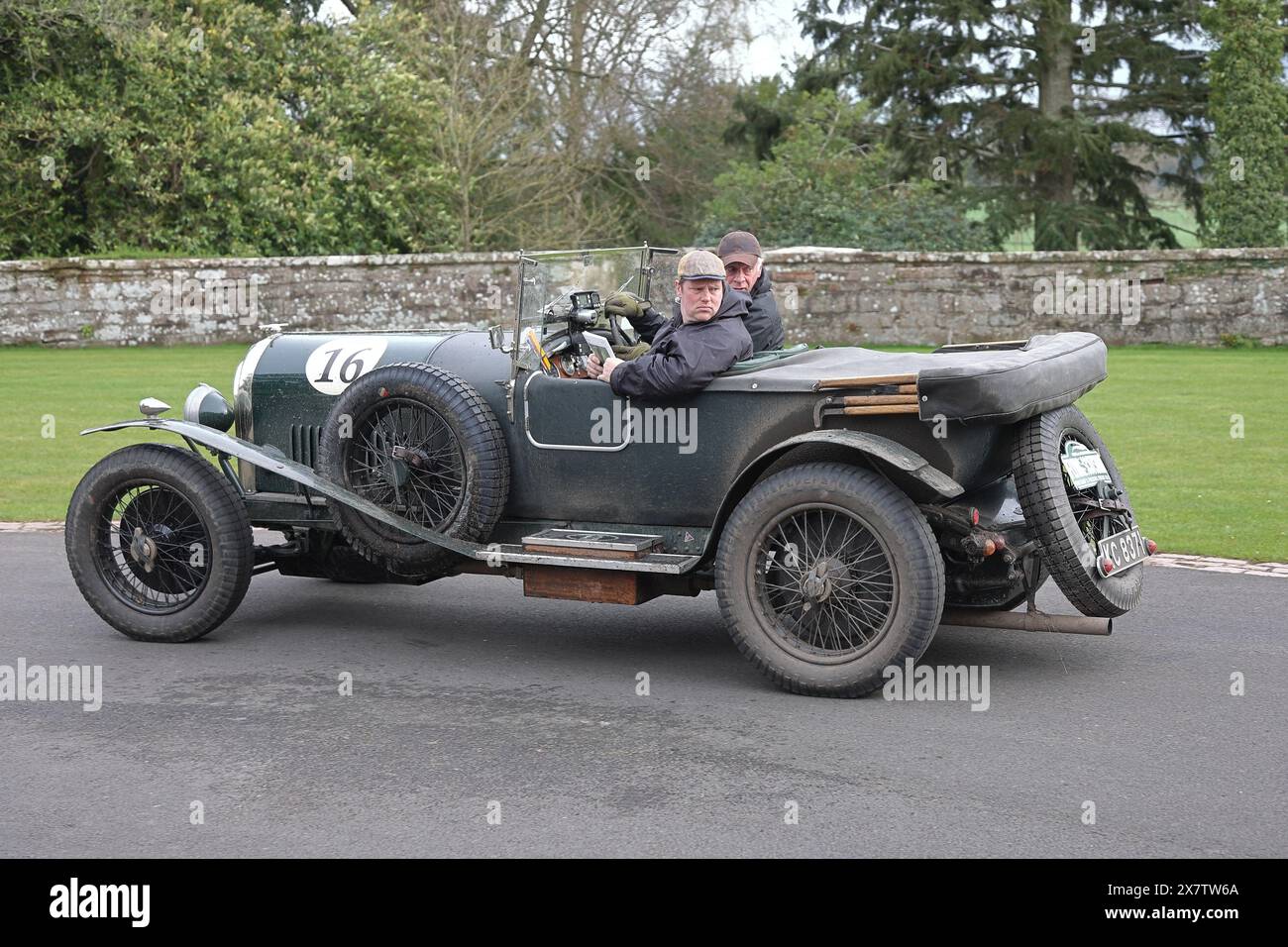 A 1925 Bentley 3 Litre arrives at Rose Castle in Dalston, Cumbria. The ...