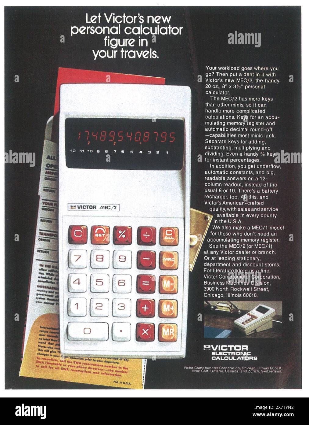 1970s calculator hi-res stock photography and images - Alamy