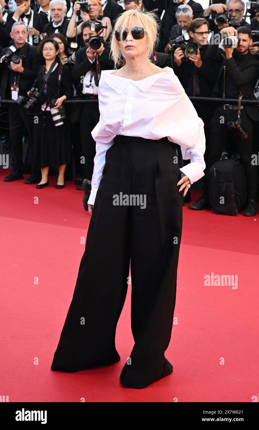 Cannes, France. 21st May, 2024. French actress Emmanuel Beart attends ...