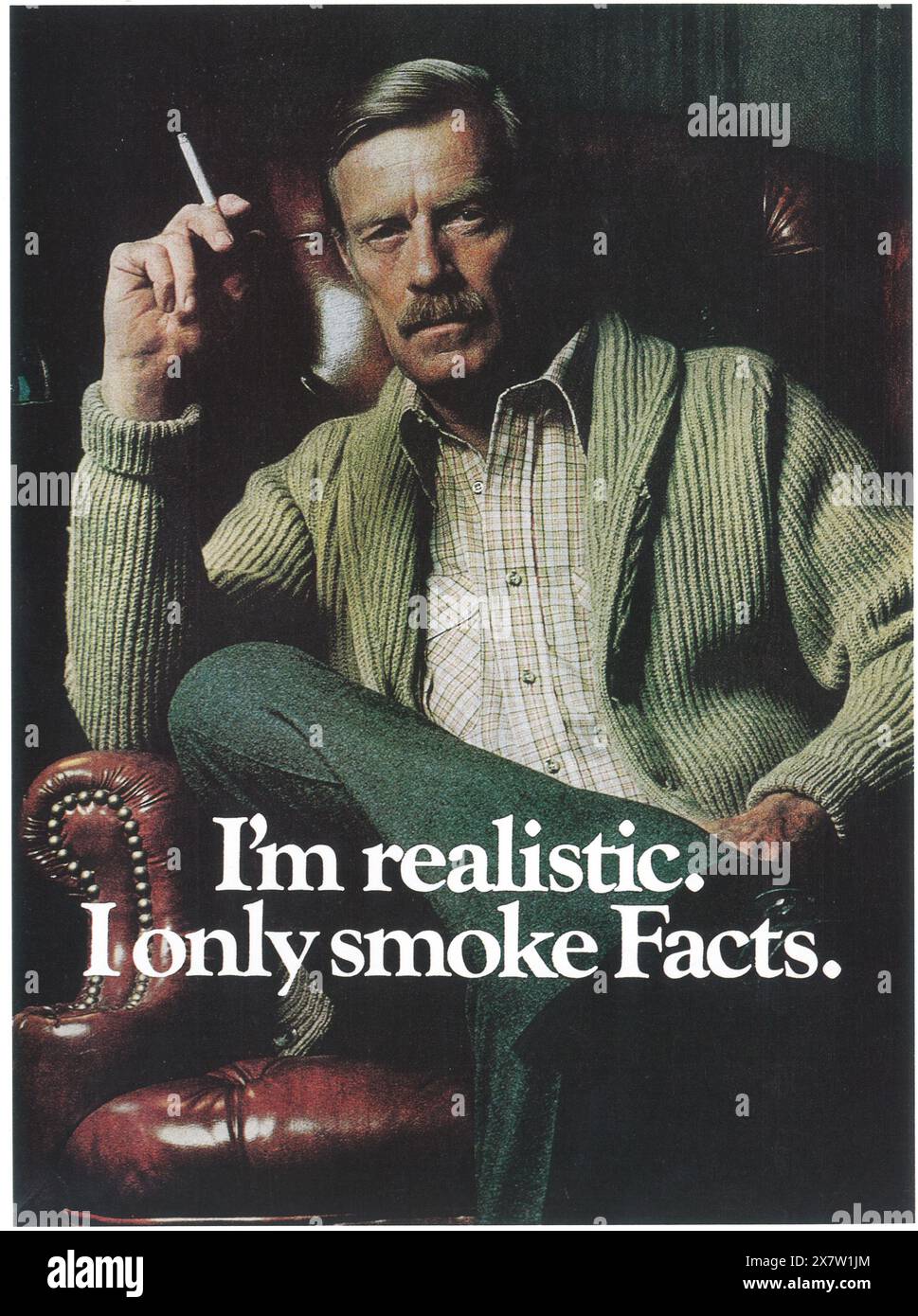 1978 FACT Cigarettes Magazine Ad - I'm Realistic. I Only Smoke Facts ...