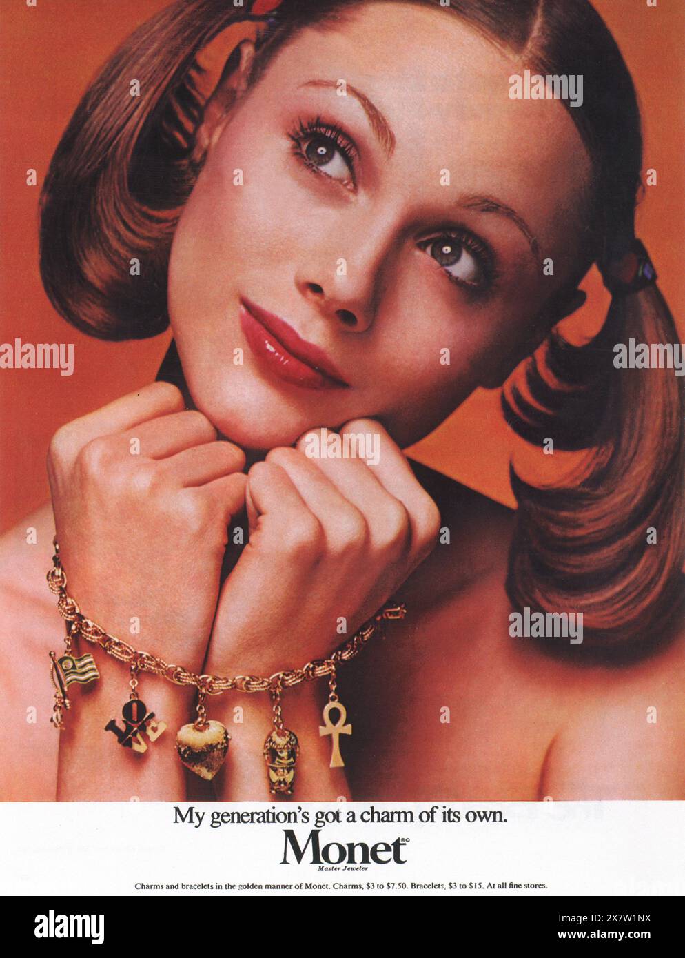 1973 Monet jewelry ad Stock Photo - Alamy
