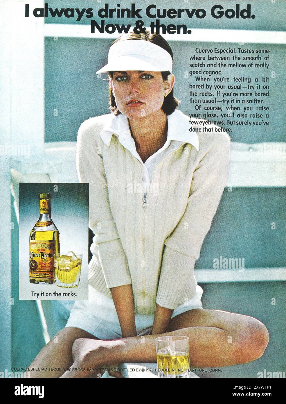 1976 Cuervo Especial tequila ad Stock Photo - Alamy
