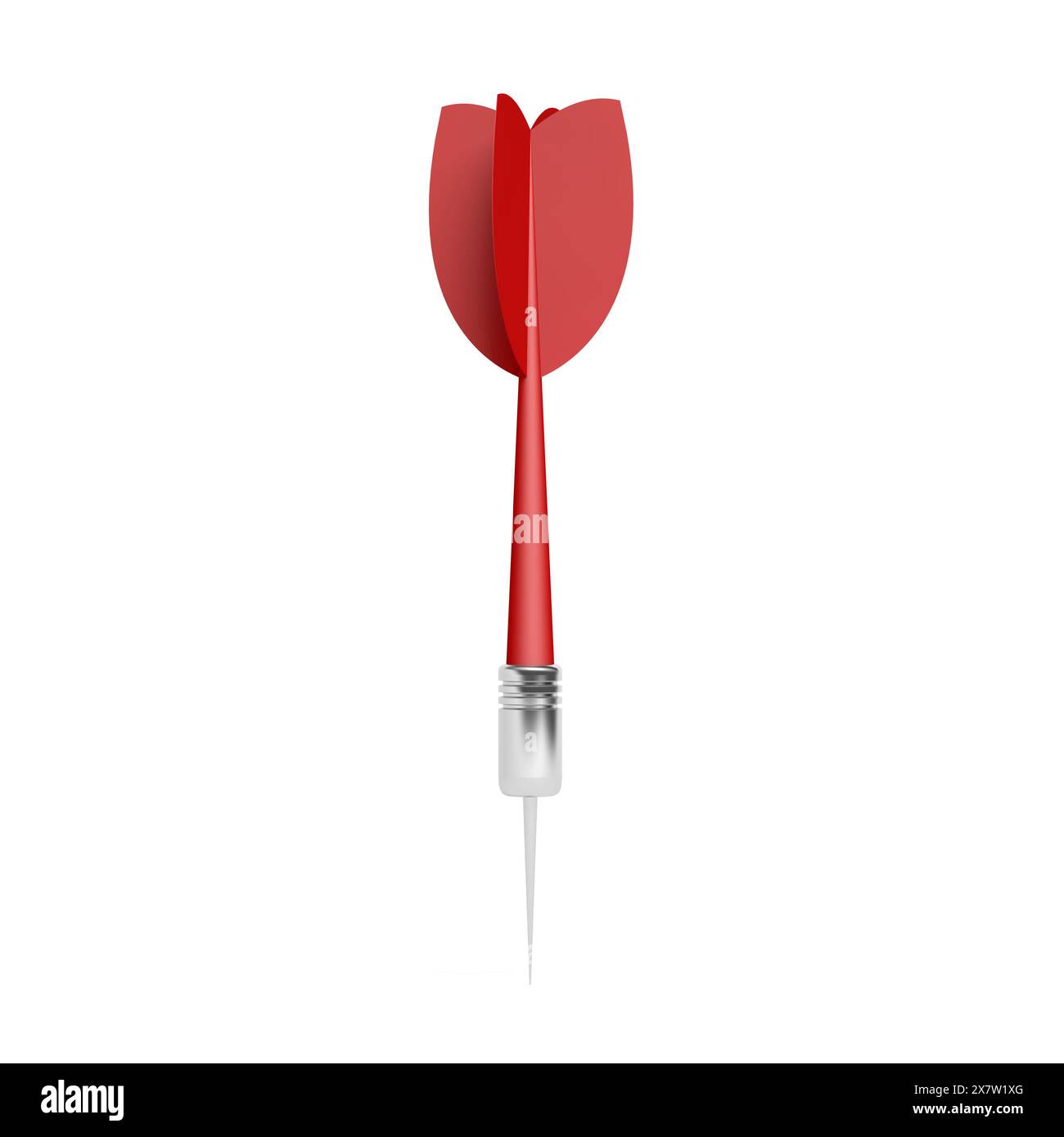Red dart isolated on white background. 3d illustration Stock Photo - Alamy