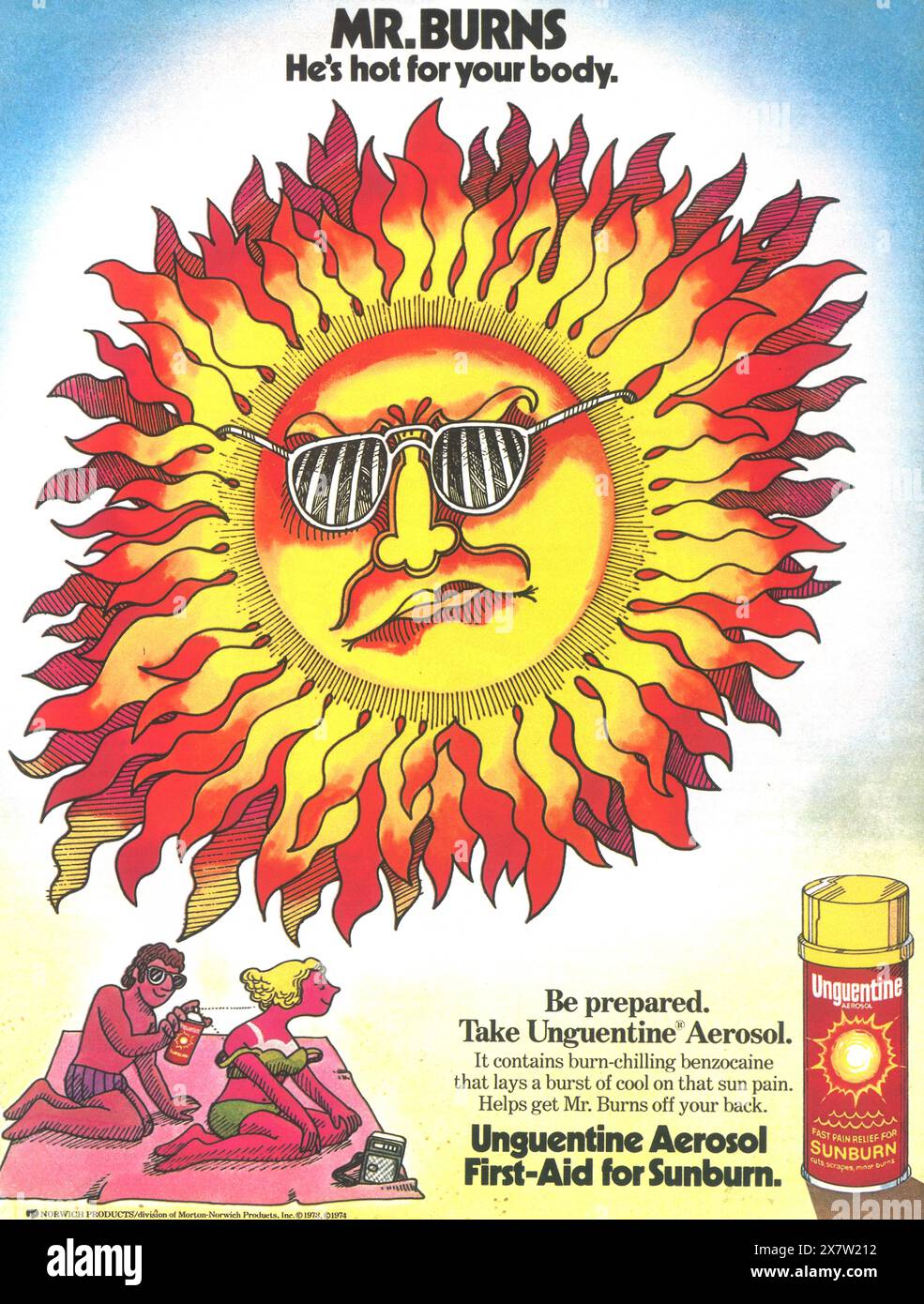 Mr burns sun unguentine sunburn hi-res stock photography and images - Alamy