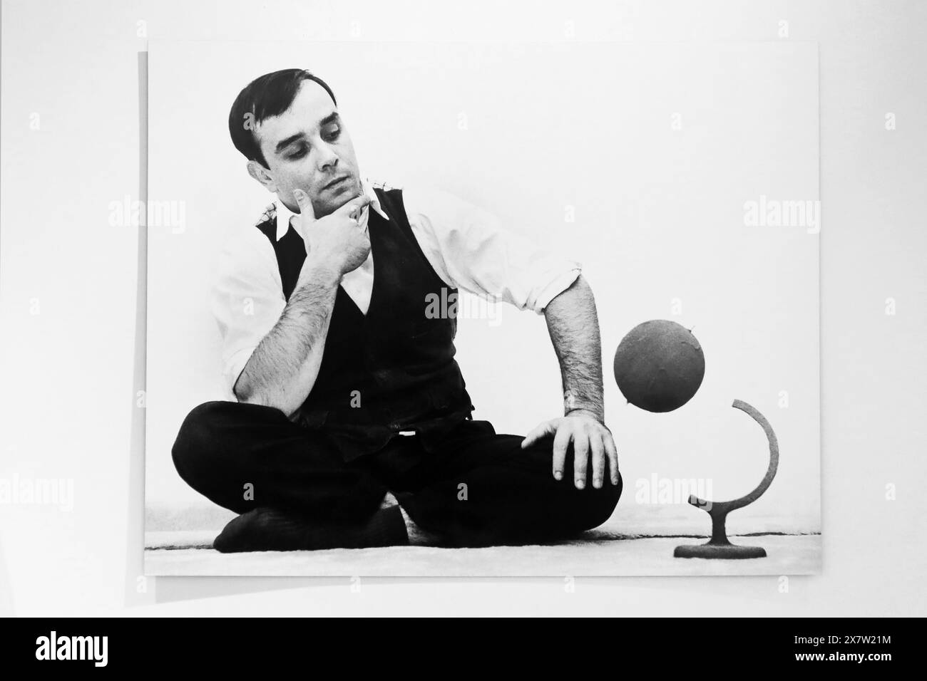 "Yves Klein and the blue terrestrial globe" artwork by photographer ...