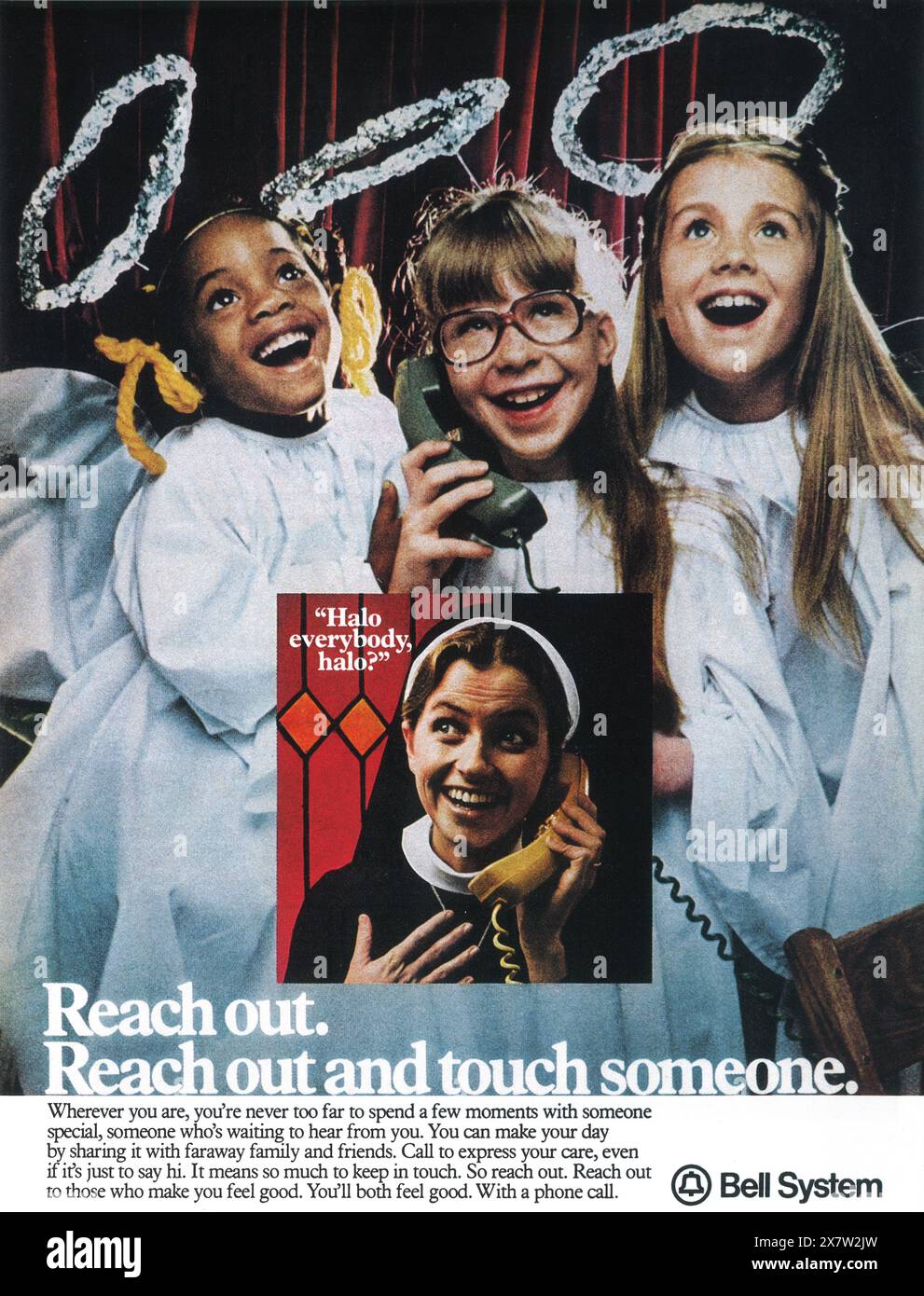 1979 Bell System Telephone ad- "Reach out and touch someone Stock Photo ...
