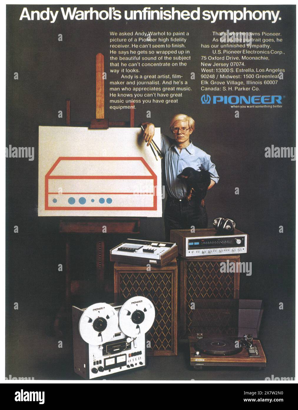 1975 Pioneer Stereo Receiver Ad - Andy Warhol's Unfinished Symphony ...