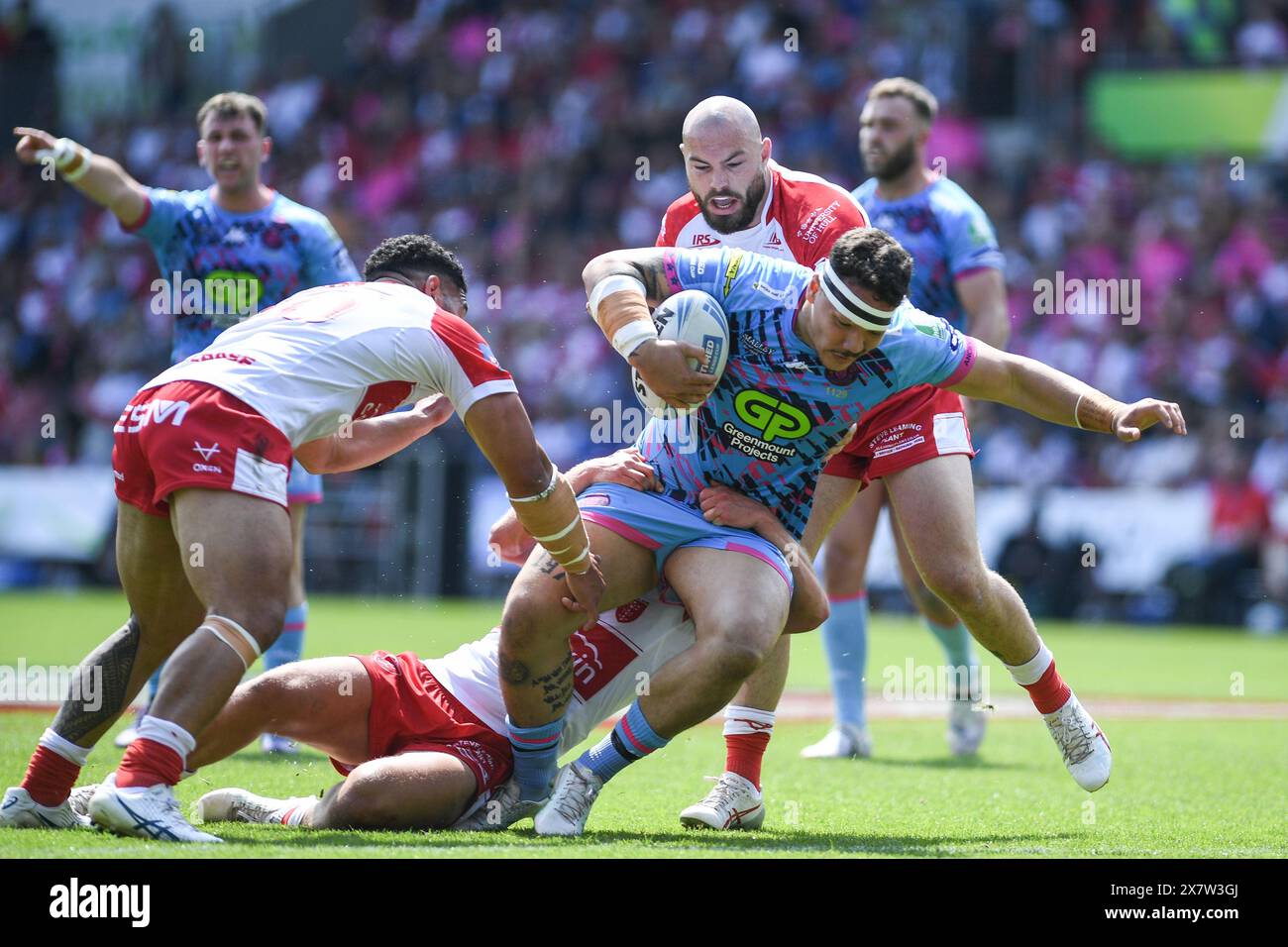 Doncaster, England - 18th May 2024 - Tyler Dupree of Wigan Warriors in ...