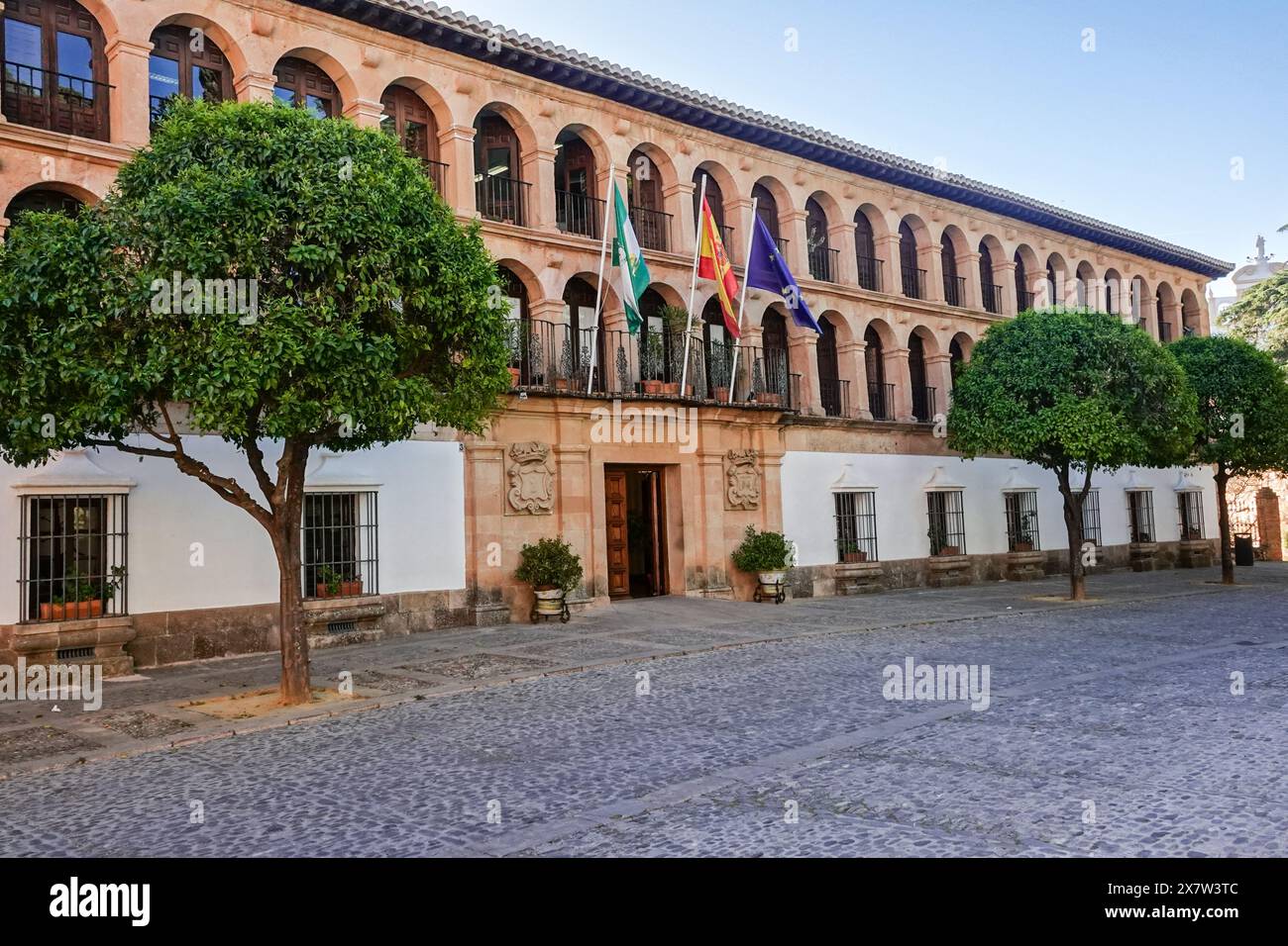 The Town Hall or Ayuntamiento on Plaza Duquesa de Parcent, in Ronda ...