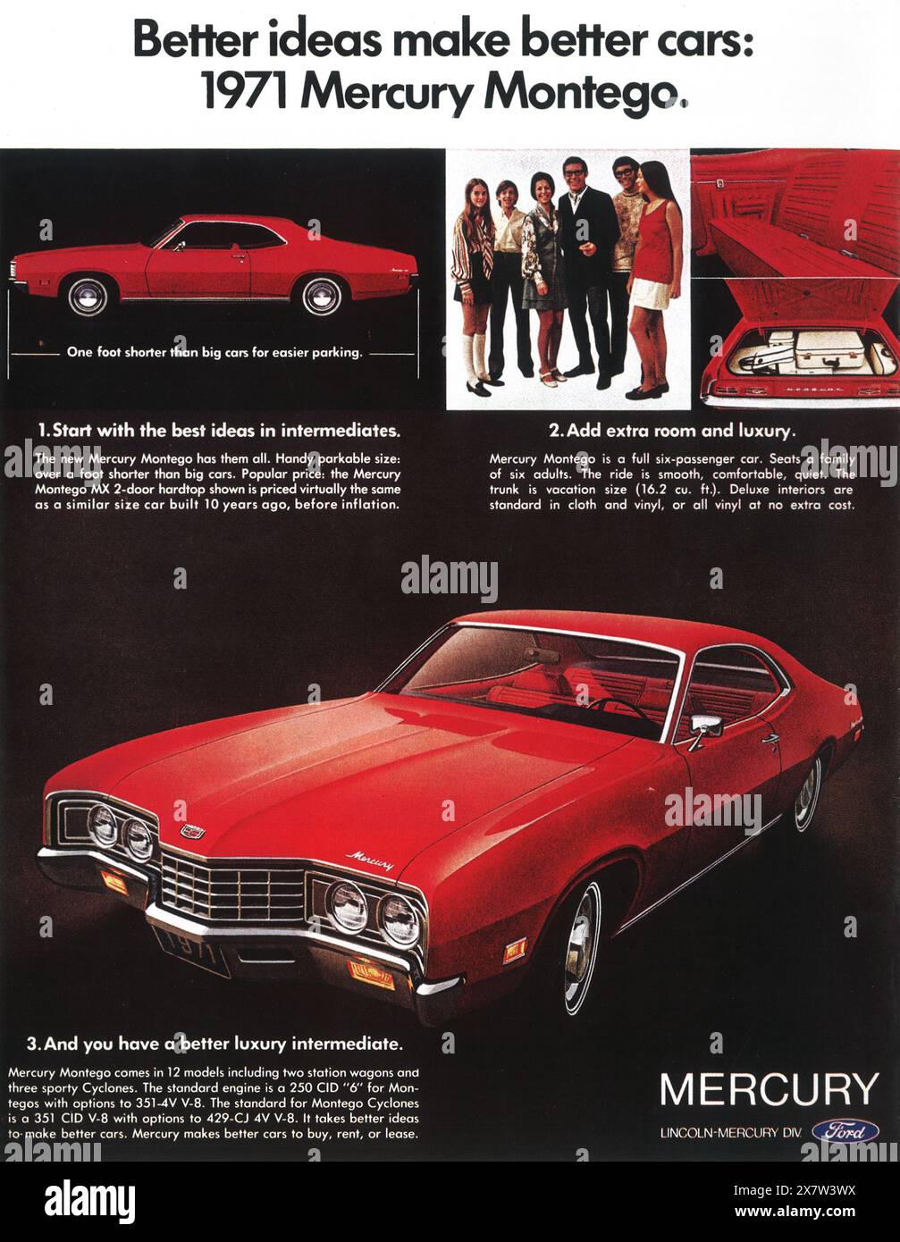 1971 Ford Mercury Montego ad Stock Photo - Alamy