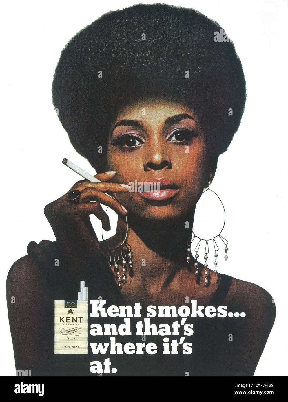 1970 Kent cigarettes ad - "Kent smokes and that's where it's at Stock ...