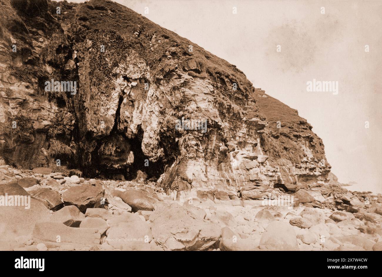 Prince Charles Cave, aka Bonnie Prince Charlie's Cave, Portree, Skye ...