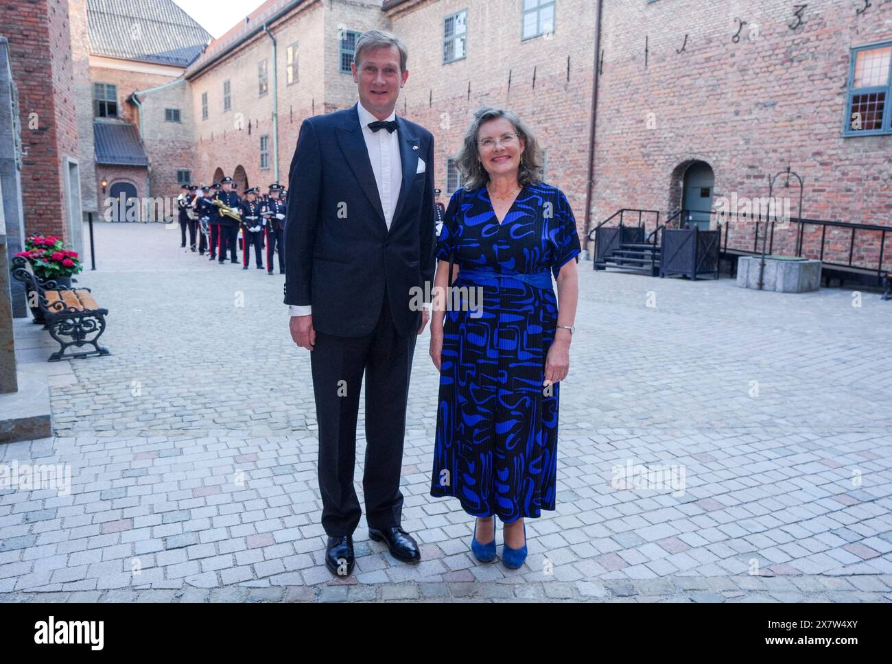 Oslo 20240521.France's ambassador to Norway Florence Robine and ...