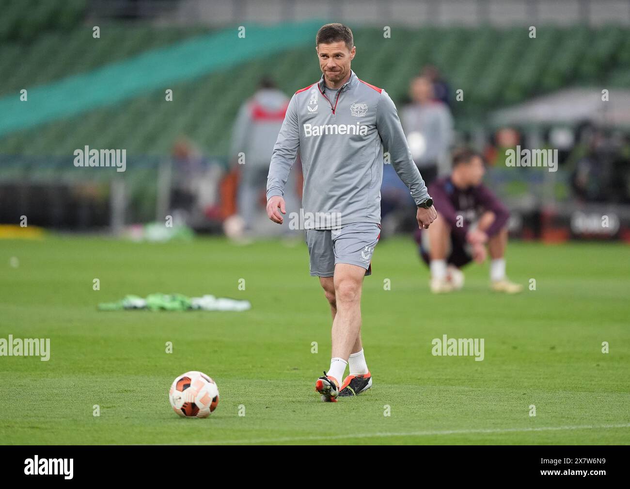 Bayer Leverkusen manager Xabi Alonso during a training session at the ...