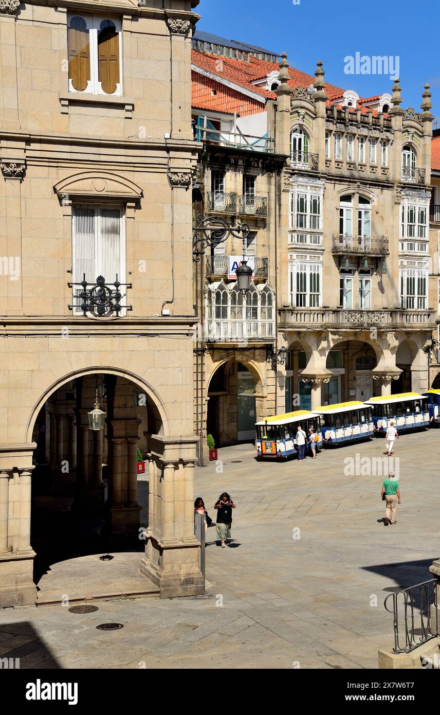 Main square of Ourense, Spain Stock Photo - Alamy