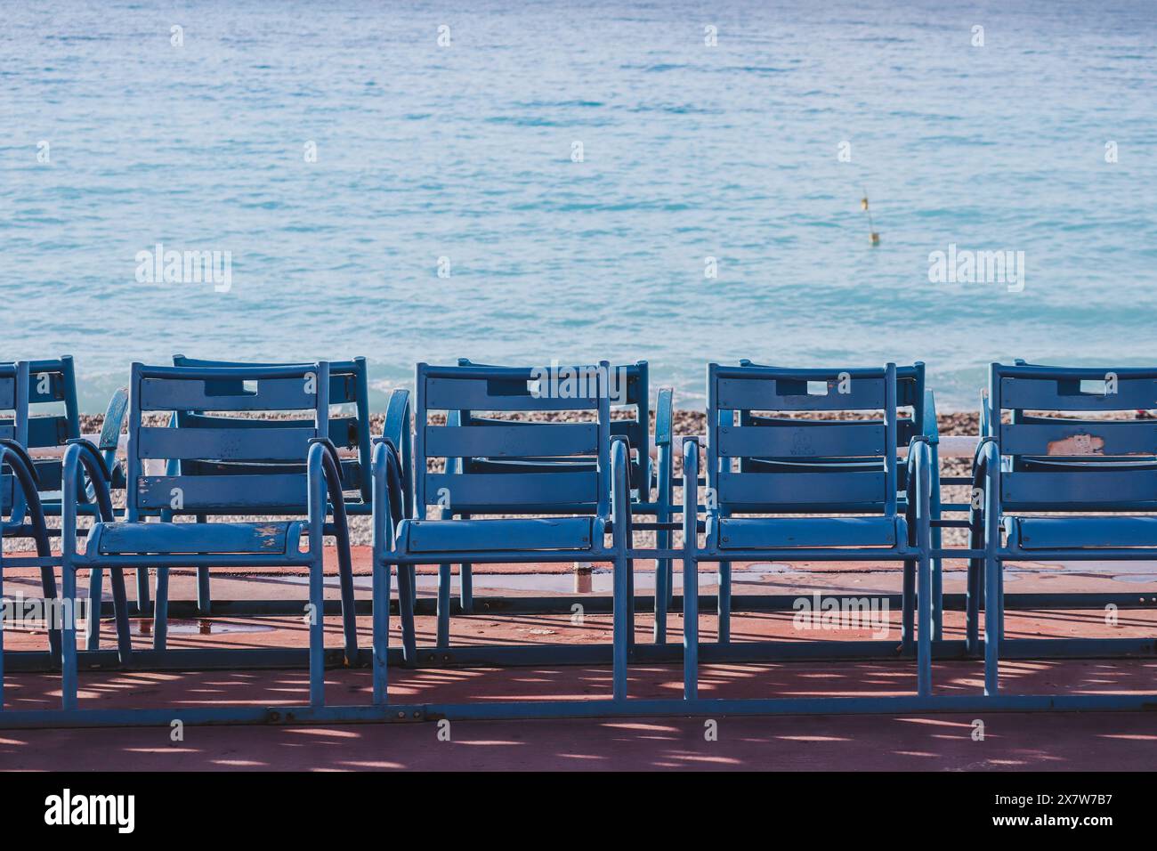 Blue chair nice france hi-res stock photography and images - Alamy