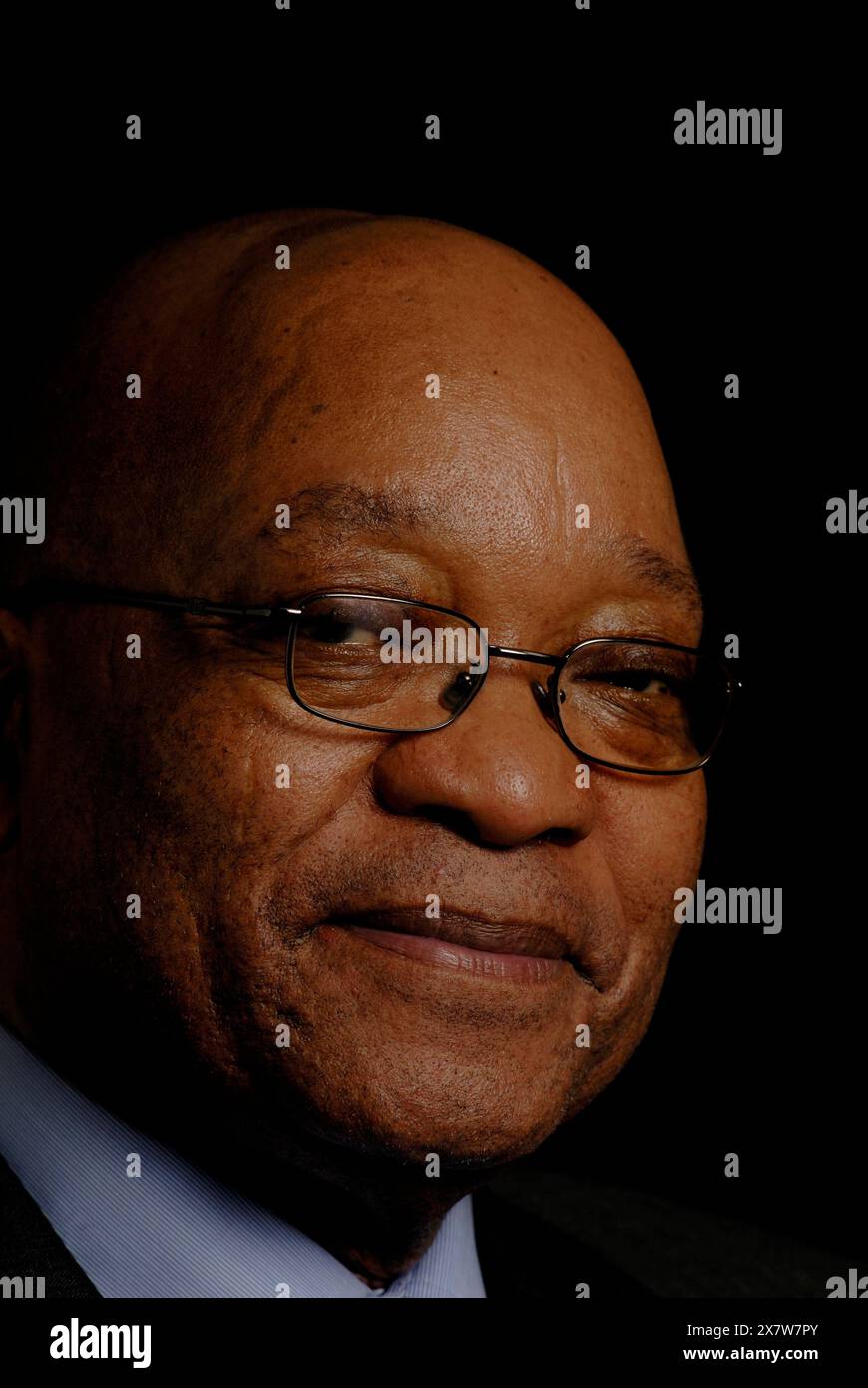 7 August 2009 - Portrait of President Jacob Zuma Stock Photo - Alamy
