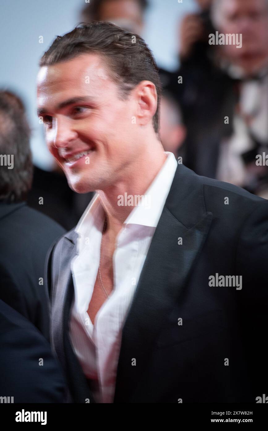 Cannes, France. 17th May, 2024. Alexander Bertrand attends "The Surfer ...