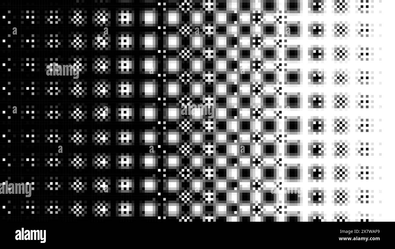 Pixel disintegration background. Art 8 bit objects. Decay effect ...