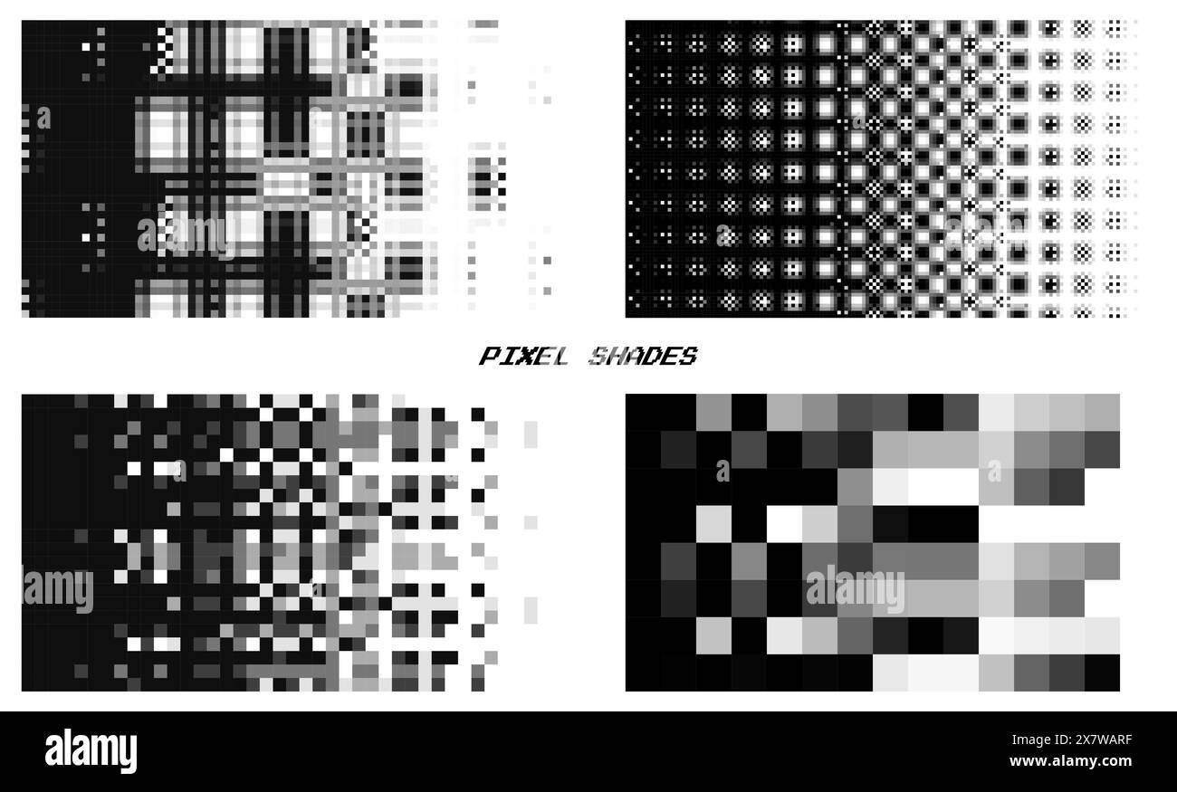 Pixel disintegration background. Art 8 bit objects. Decay effect ...