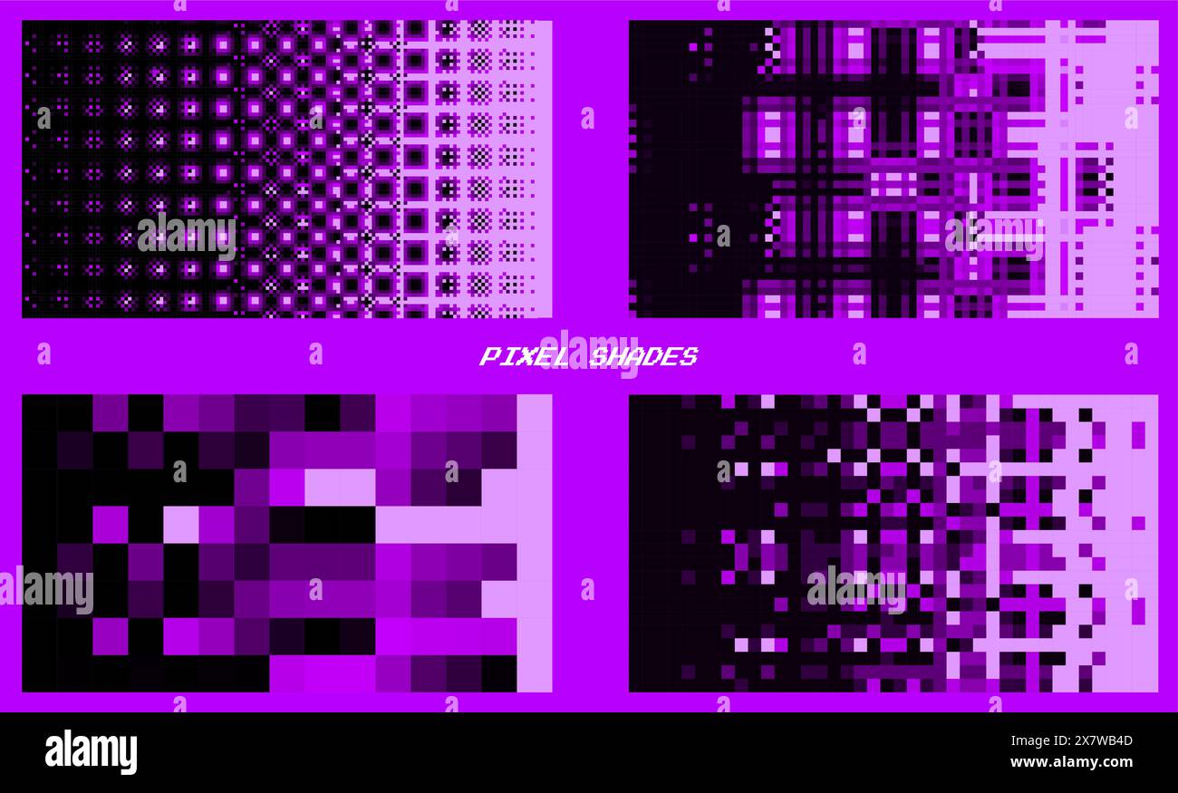 Pixel disintegration background. Art 8 bit objects. Decay effect ...