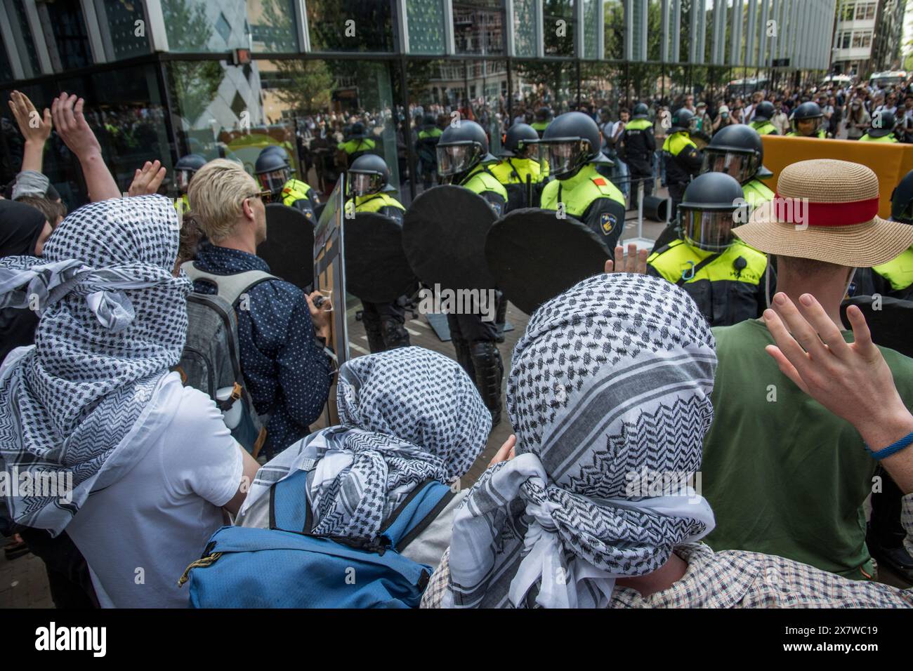 Amsterdam,The Netherlands,13th of may 2024.Pro palestine protests ...