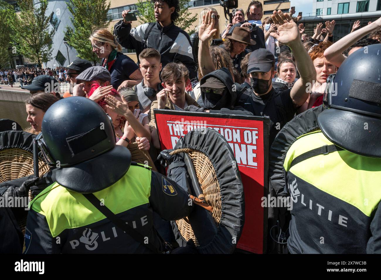 Amsterdam,The Netherlands,13th of may 2024.Pro palestine protests ...