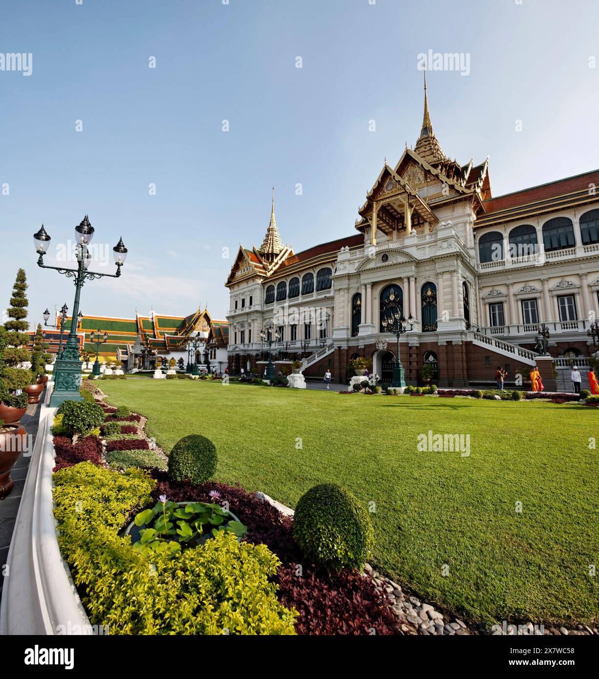 Thailand, Bangkok, Imperial Palace, Imperial city, view of the facade ...