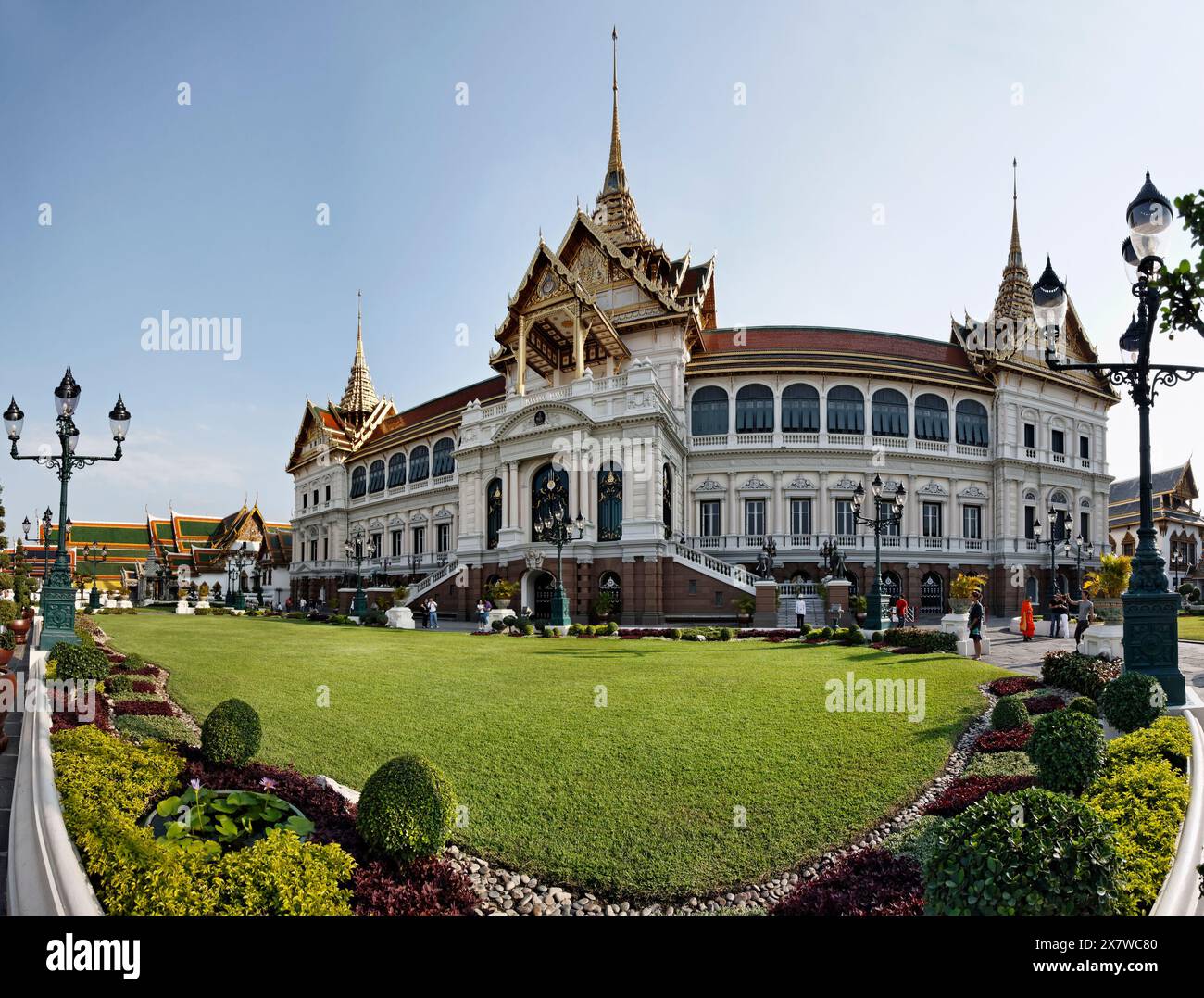 Thailand, Bangkok, Imperial Palace, Imperial city, panoramic view of ...