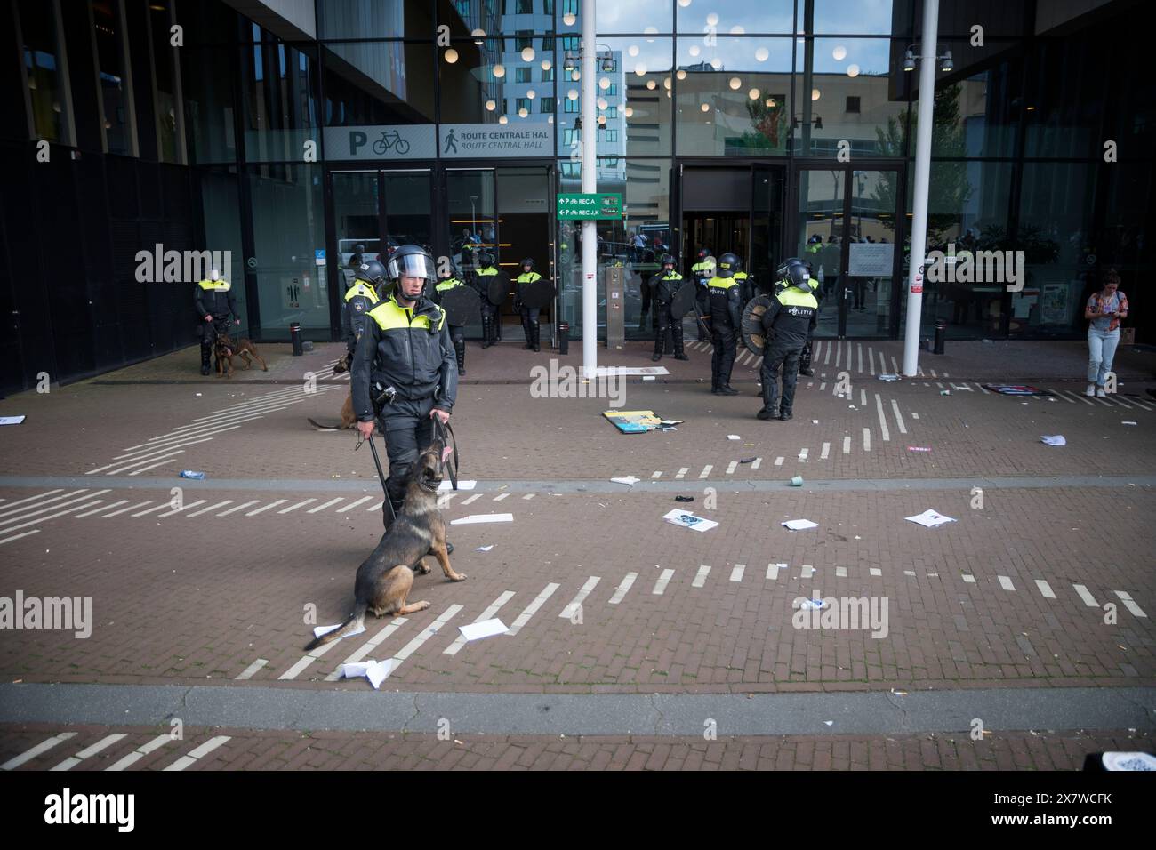 Amsterdam,The Netherlands,13th of may 2024.Pro palestine protests ...