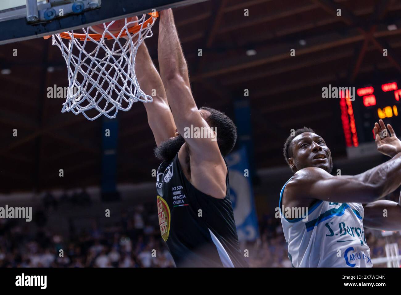 Desio, Italy. 21st May, 2024. Cannon Jalen (APU Udine) during semifinal ...