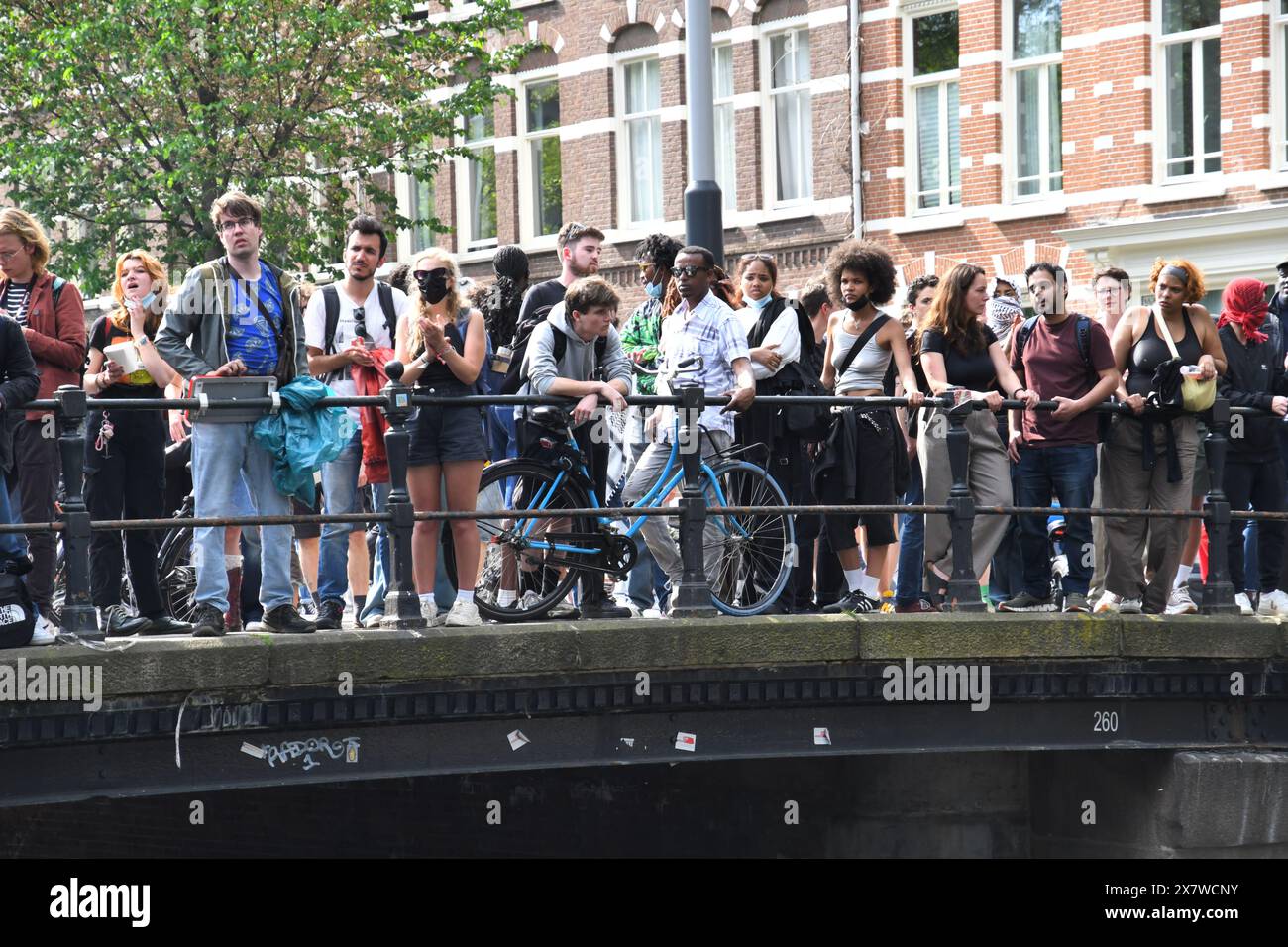 Amsterdam,The Netherlands,13th of may 2024.Pro palestine protests ...