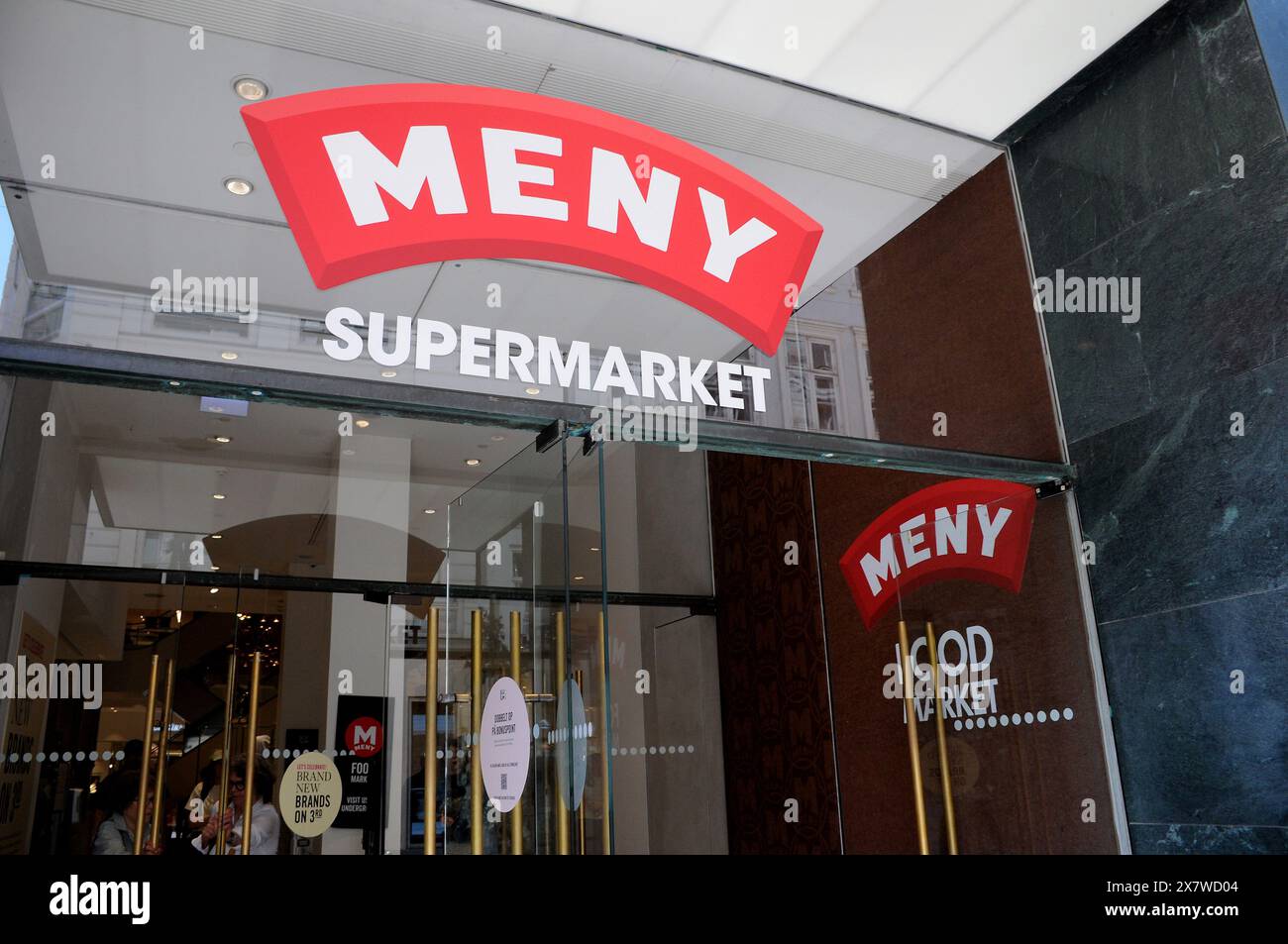 Copenhagen/ Denmark/21 MAY 2024/ Meny grocery store in danish capital ...