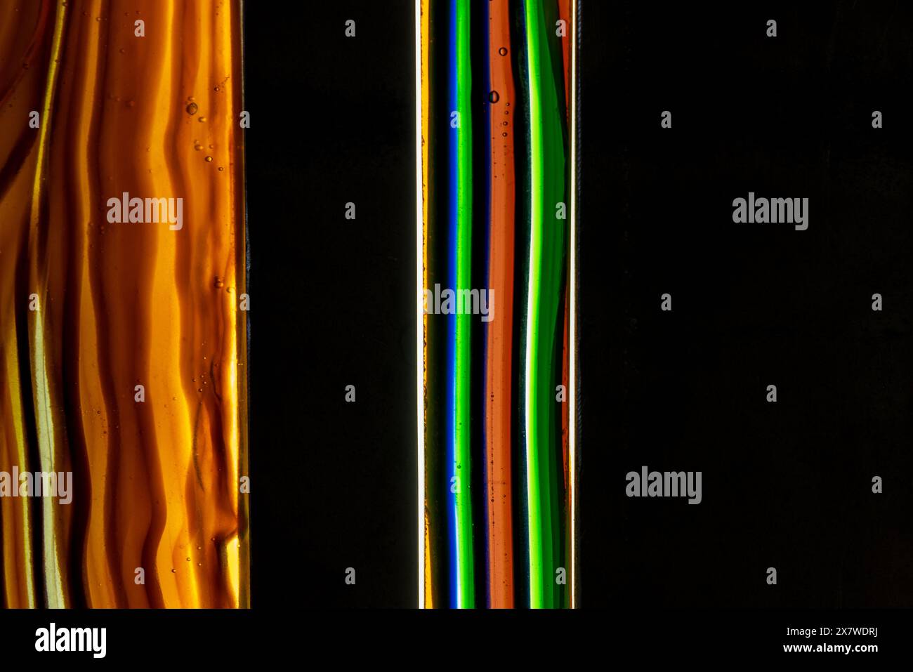 Abstract colorful glass pattern over black background, contemporary ...