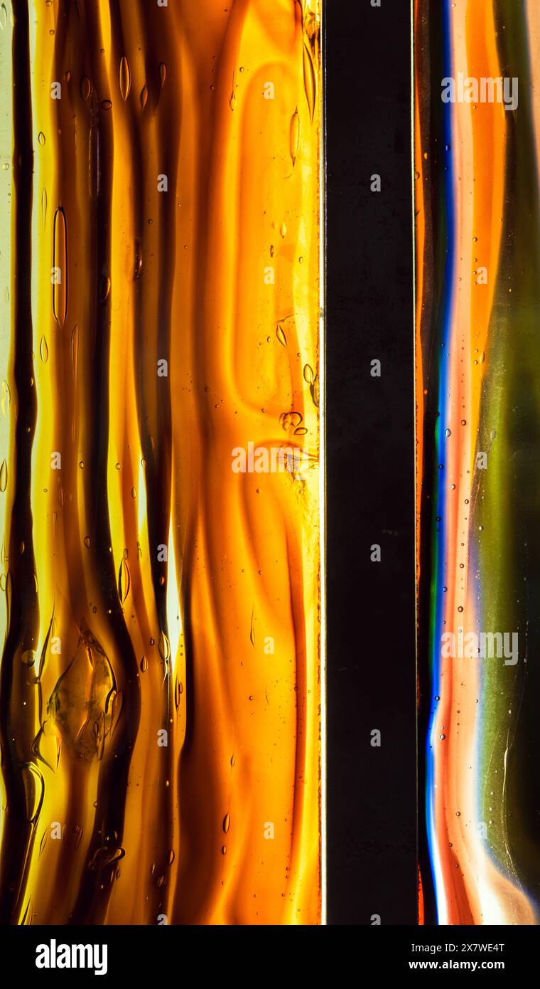 Abstract yellow black glass pattern, contemporary design elements ...