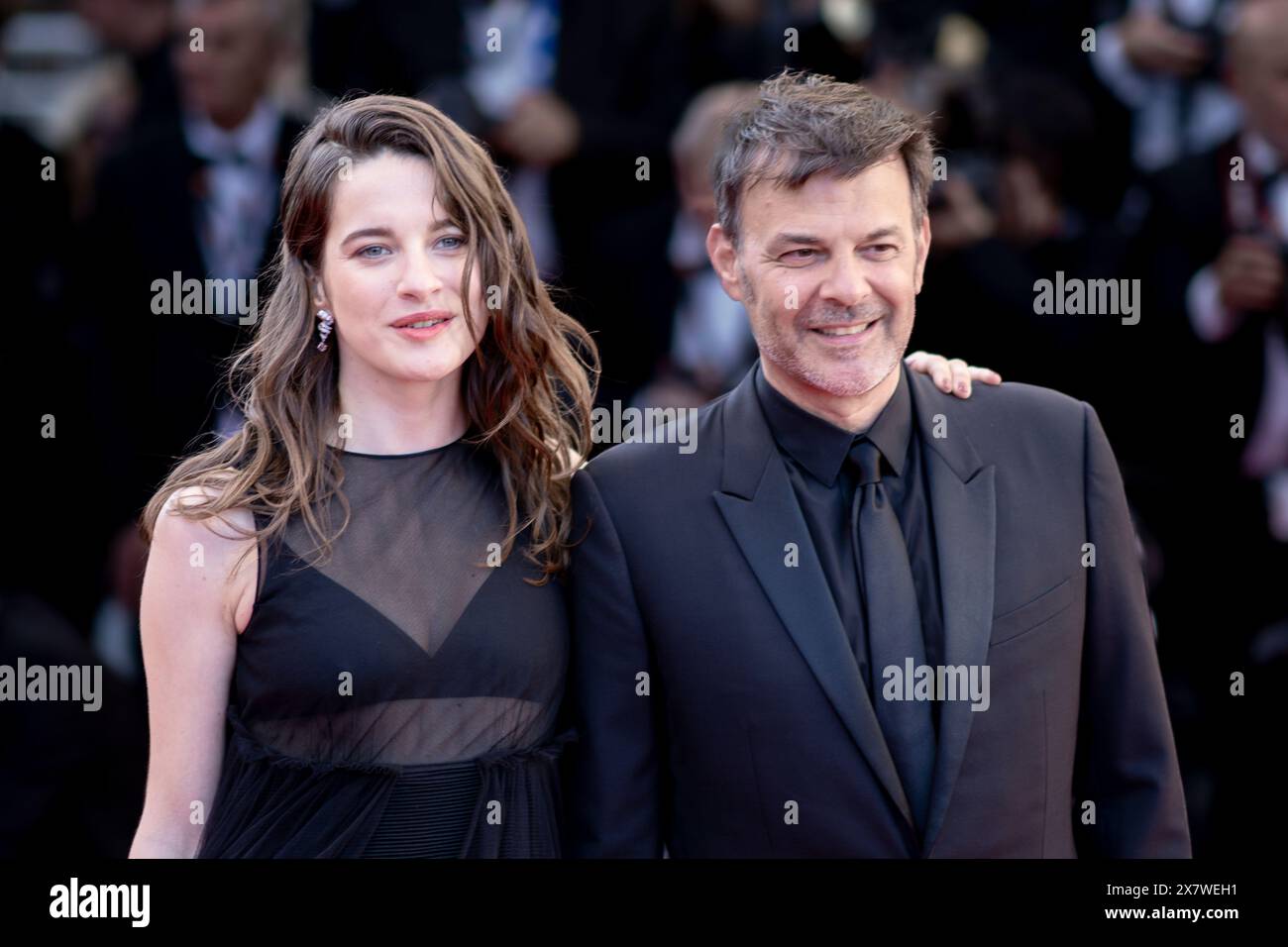 Cannes, France. 21th May, 2024. François Ozon and Rebecca Marder ...