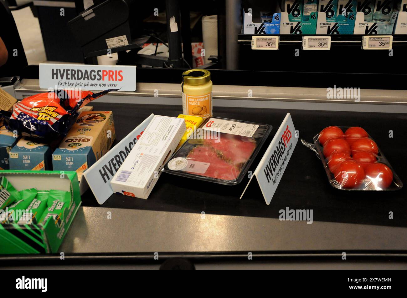 Copenhagen/ Denmark/21 MAY 2024/ Meny grocery store in danish capital ...