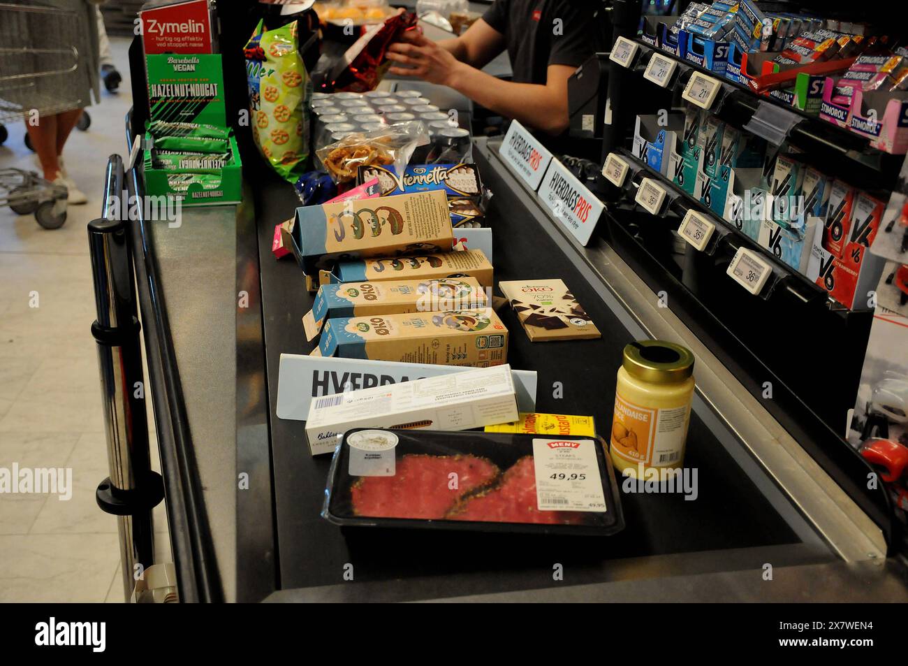 Copenhagen/ Denmark/21 MAY 2024/ Meny grocery store in danish capital ...