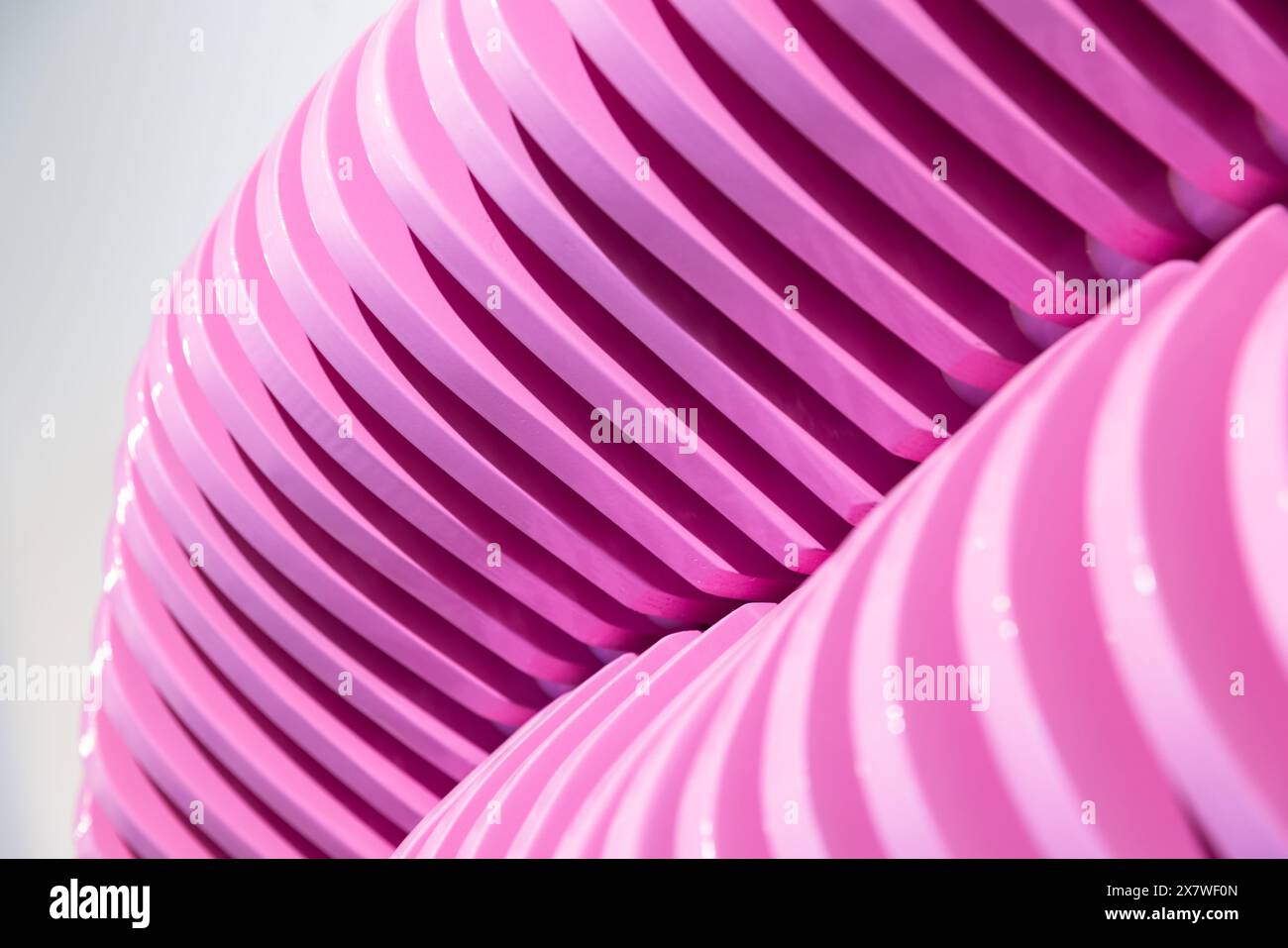 Abstract geometric pattern of parametric pink structure, contemporary ...