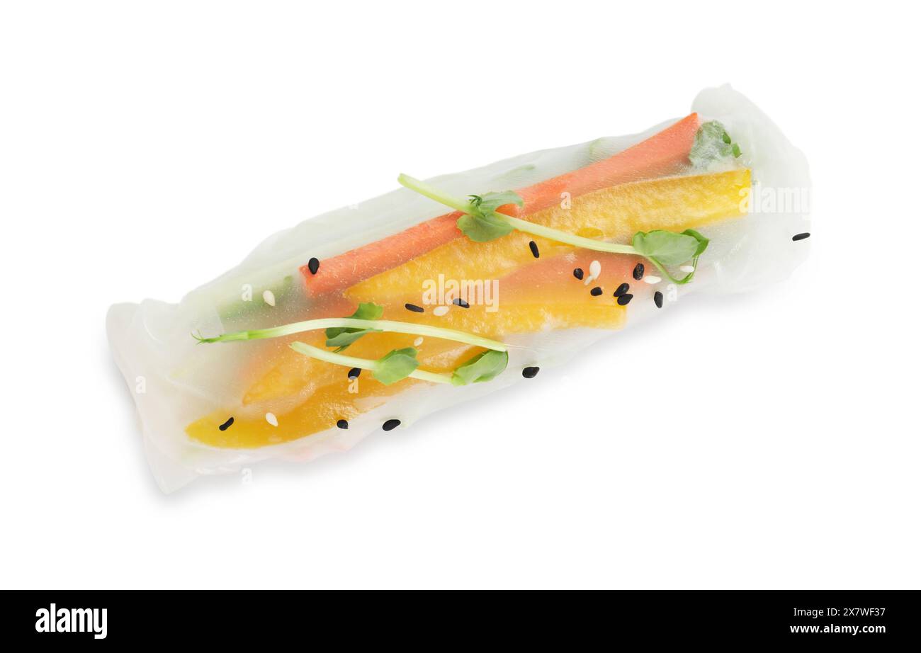Tasty spring roll sesame Cut Out Stock Images & Pictures - Alamy