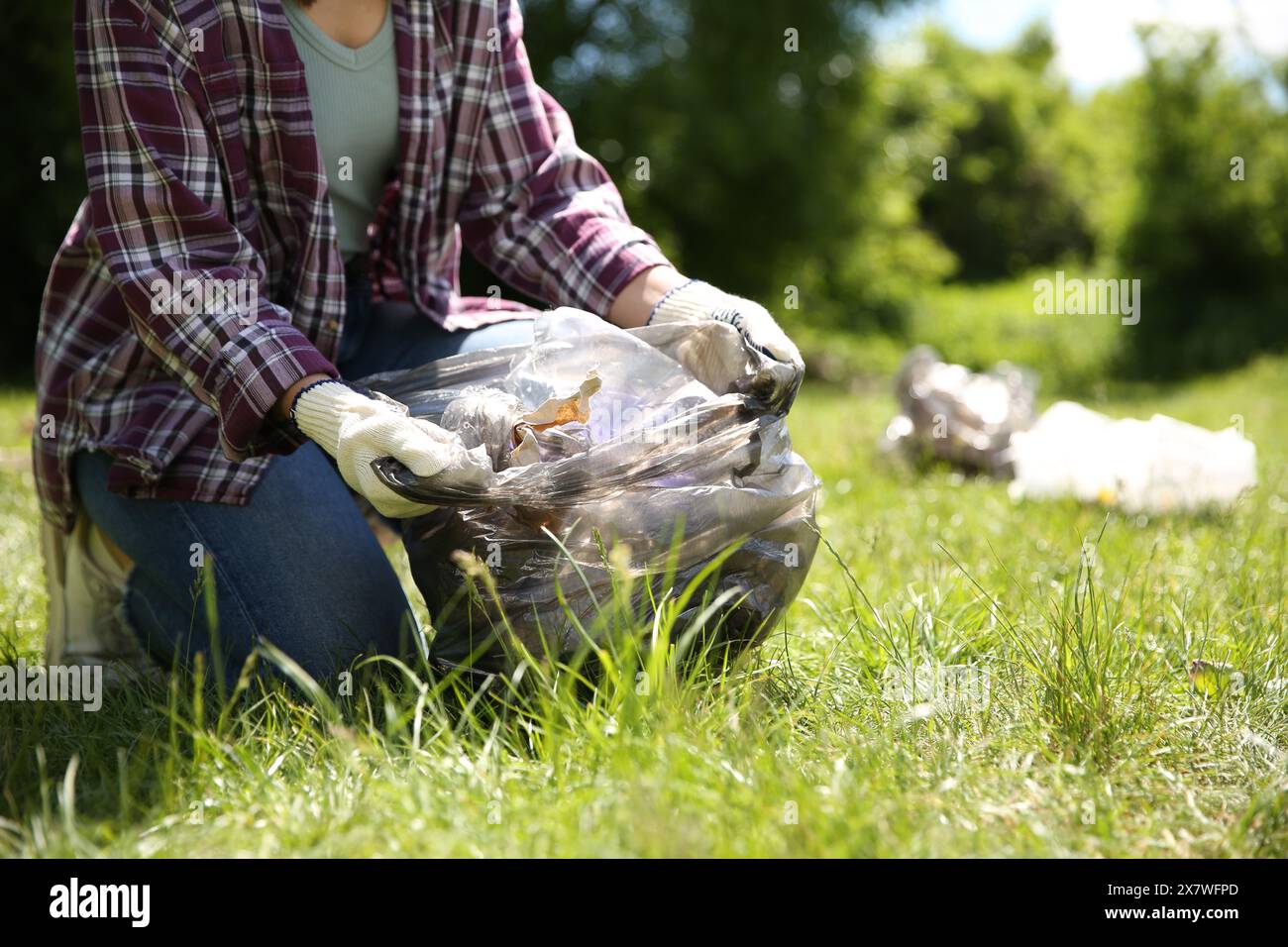 Eco plastic trash bags hi-res stock photography and images - Alamy