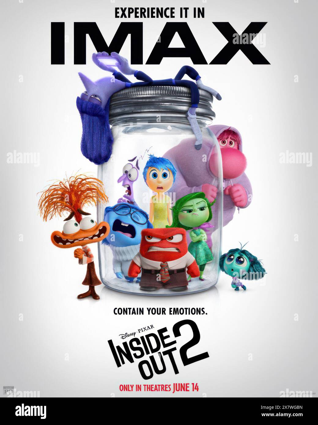 INSIDE OUT 2, US IMAX poster, from left: Anxiety (voice: Maya Hawke ...