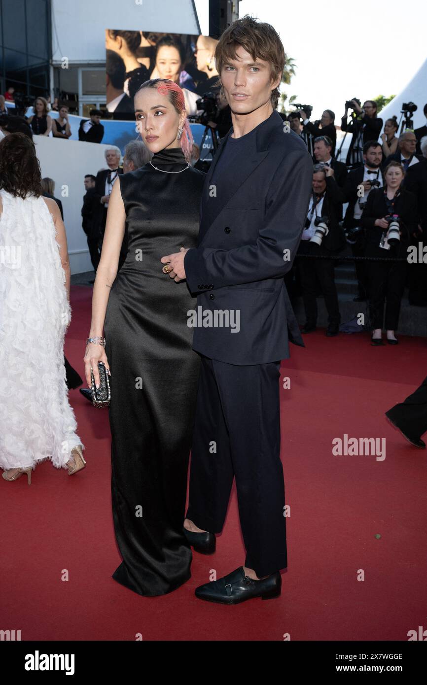 Cannes, France. 21st May, 2024. Allegra Ream and Jordan Barrett attend ...
