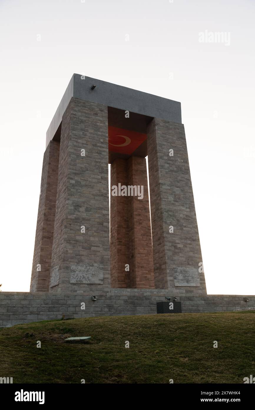 Canakkale, Turkey - Mar 18 2024: Photo of the Martyrs' Memorial located ...