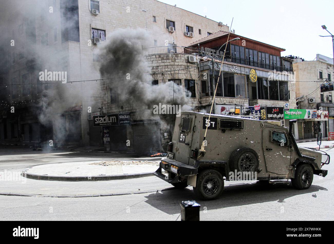 Jenin, Palestine. 21st May, 2024. Reinforcements from Israeli military ...