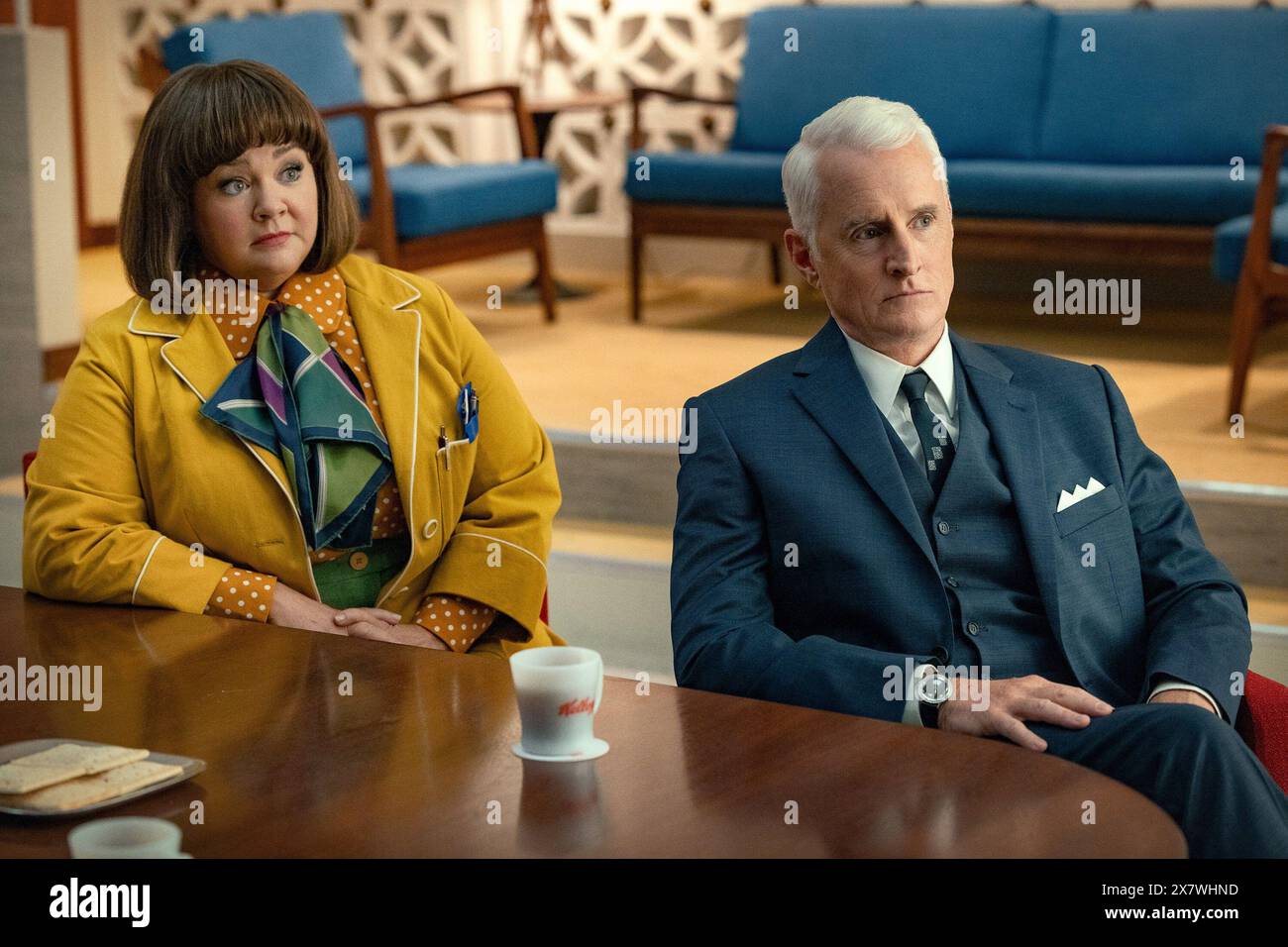 UNFROSTED, (aka UNFROSTED: THE POP-TART STORY), from left: Melissa McCarthy, John Slattery, 2024 ...