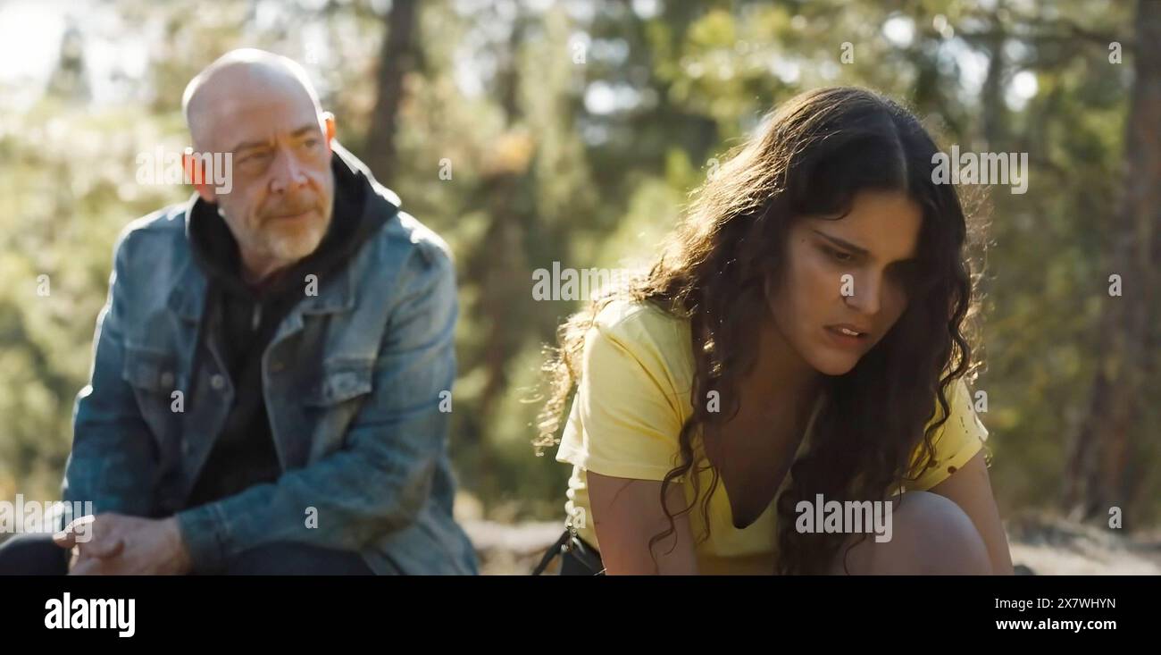 YOU CAN'T RUN FOREVER, from left: J.K. Simmons, Isabelle Anaya, 2024. © Lionsgate Films ...