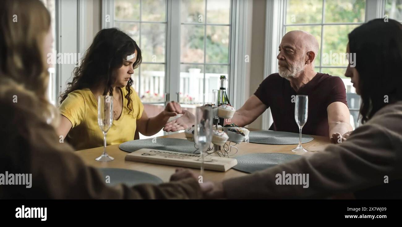 YOU CAN'T RUN FOREVER, back from left: Isabelle Anaya, J.K. Simmons ...